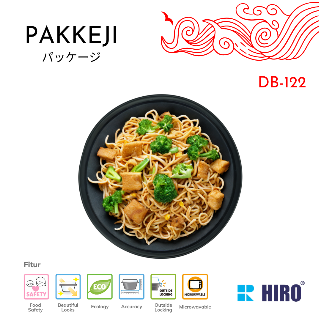 BOWL – DB-122 BLACK – HIRO FOOD