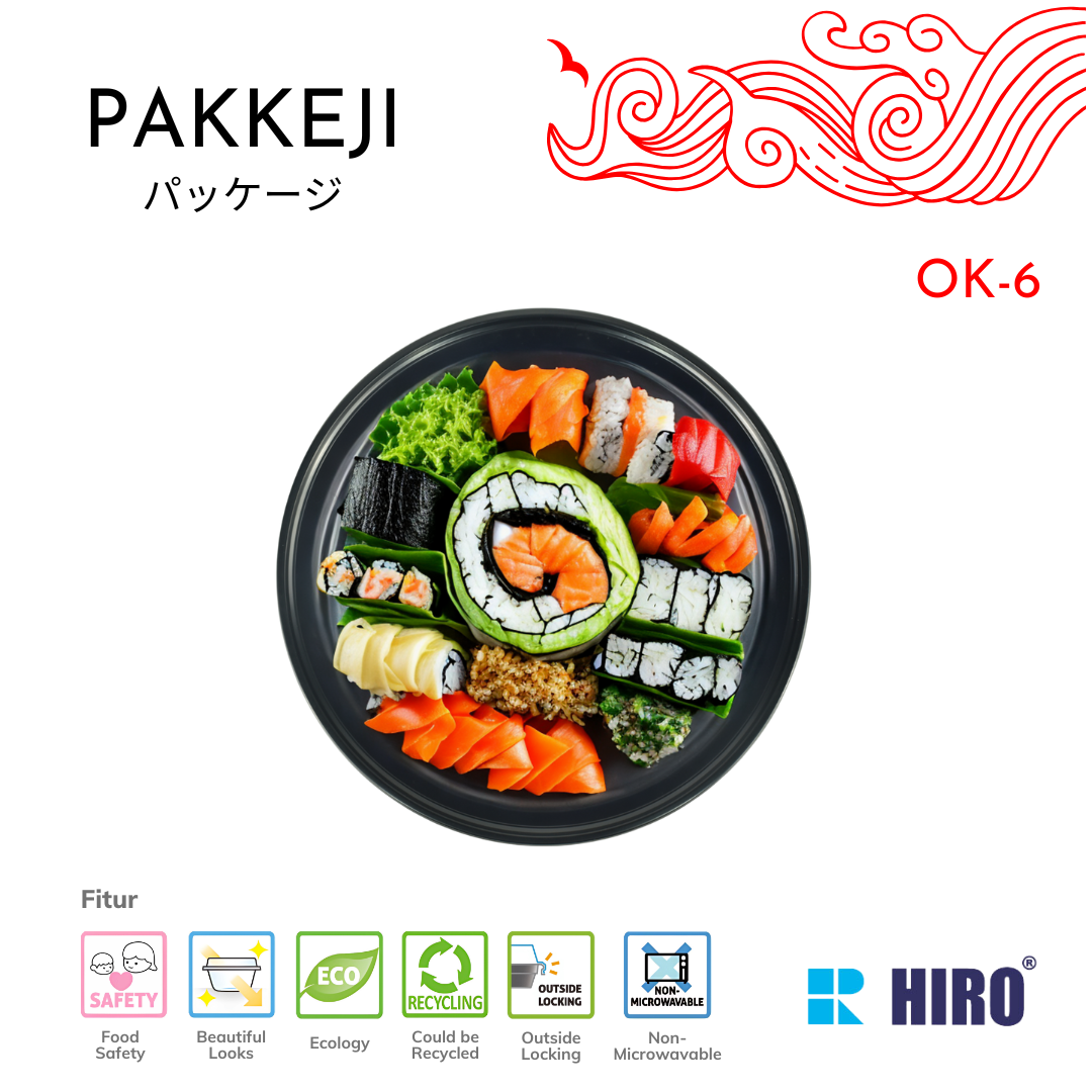SUSHI PLATTERS – OK-6 BLACK – HIRO FOOD