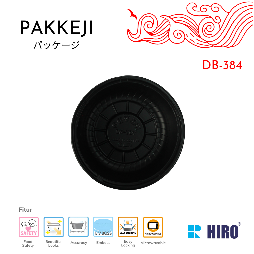 BOWL – DB-384 BLACK – HIRO FOOD
