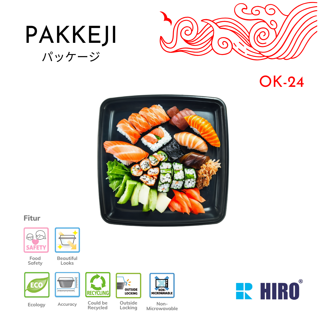 SUSHI PLATTERS – OK-24 BLACK – HIRO FOOD