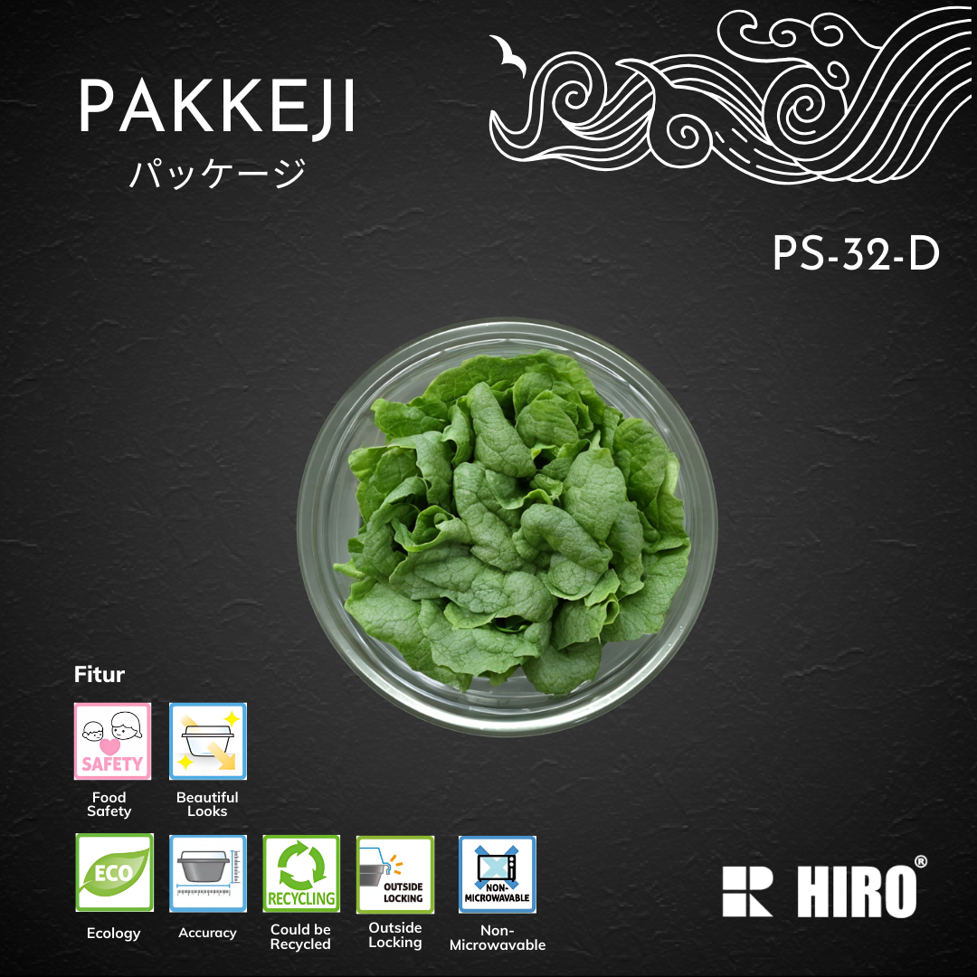 BOWL – PS-32-D TRANSPARENT – HIRO FOOD
