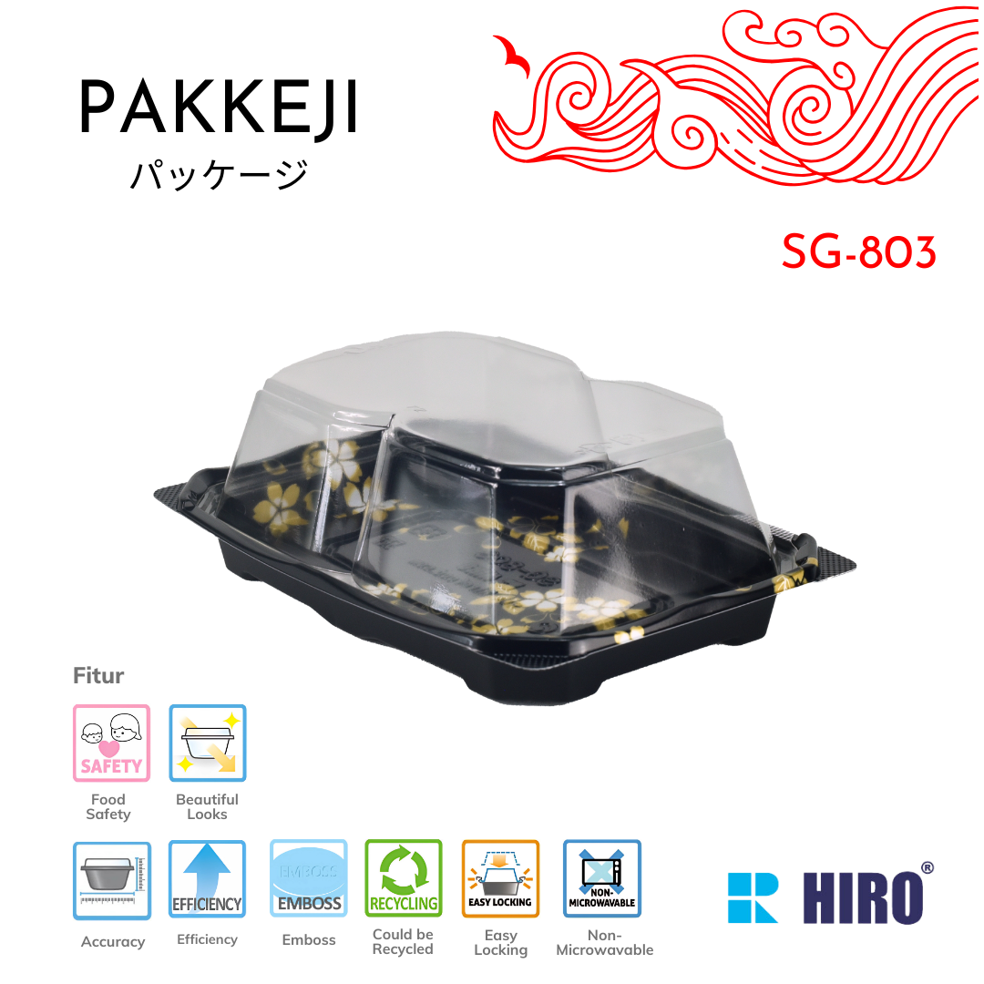 SUSHI TRAY – SG-803 MAKIE – HIRO FOOD