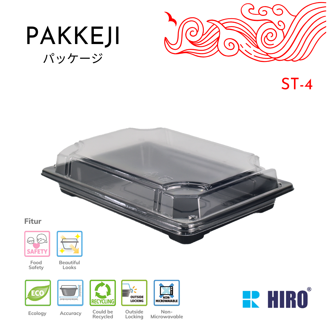 SUSHI TRAY – ST-4 BLACK – HIRO FOOD